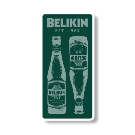 BELIKIN STICKER DECAL W/ BELIZE FLAG - Belikin Store Belize